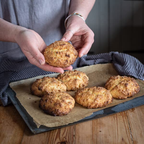Old Fashioned Coconut Rock Cakes - The Hedgecombers
