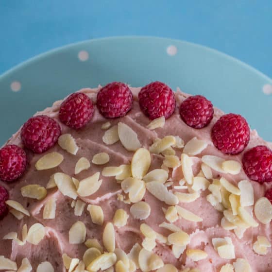 Raspberry and Almond Cake - The Hedgecombers