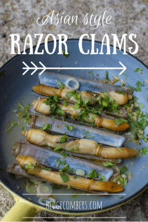 Asian style razor clam recipes | Seafood recipe - The Hedgecombers