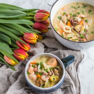 Dairy Free Seafood Chowder - The Hedgecombers