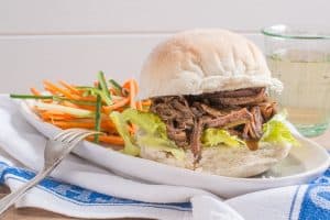 Slow Cooker Pulled Lamb - The Hedgecombers