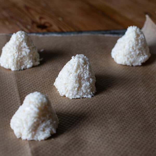 Soft and Chewy Coconut Pyramids - The Hedgecombers