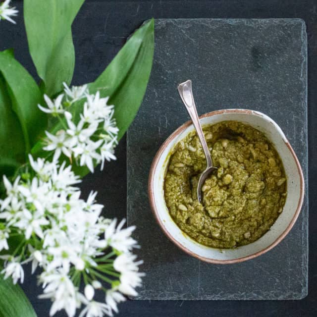 Wild Garlic Pesto Recipe - The Hedgecombers